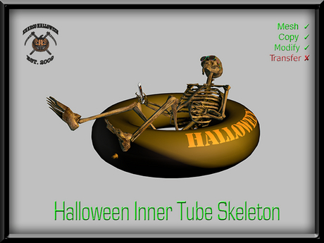 Second Life Marketplace - HALLOWEEN - INNER TUBE SKELETON